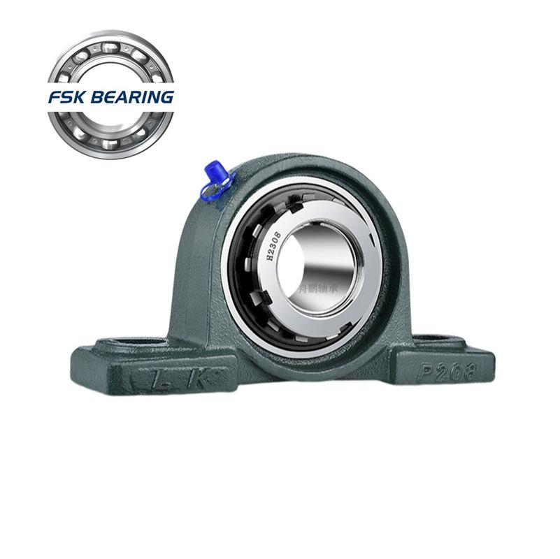 Euro Market UKP208+H2308 Two Bolt Pillow Housing ID 35mm OD 100mm Cast Iron