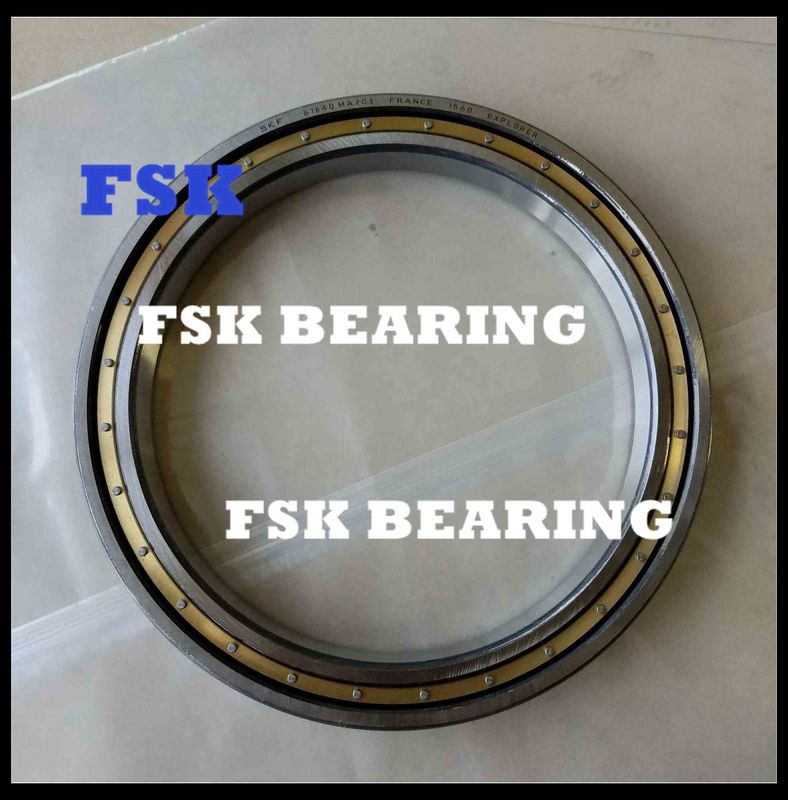 Thin Wall 61840 MA / C3 Deep Groove Bearing For Electrical Tools 200mm ...