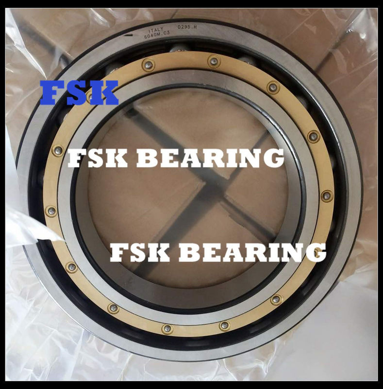 Brass Cage 6040M C3 Deep Groove Ball Bearing Rolling Mill Bearings For ...