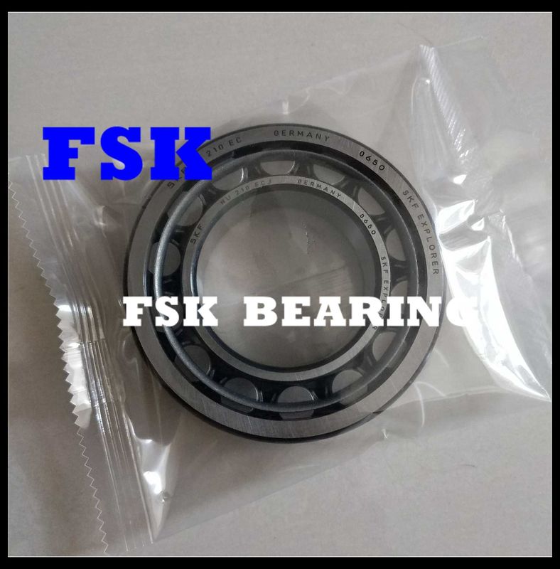 NJ NU NUP Series NU 210 ECJ Cylinder Roller Bearing Stamped Steel Cage ...