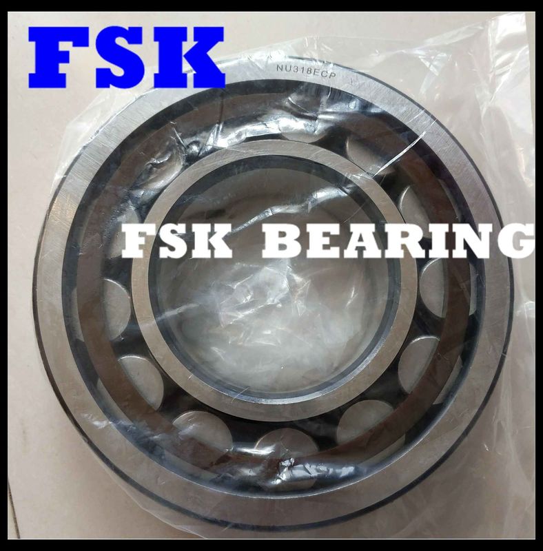 High Speed NU 317 ECP , NU 318 ECP Cylindrical Roller Bearing Motor Bearing
