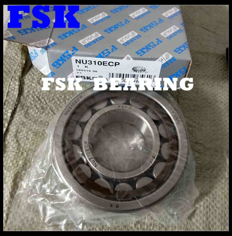 Nylon Cage NU 310 ECP , NU 311 ECP Cylindrical Roller Bearing For Air Compressor