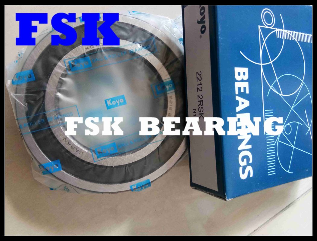 Double Row 2212 2RS , 2213 2RS Self Aligning Ball Bearing Lip Seals On ...