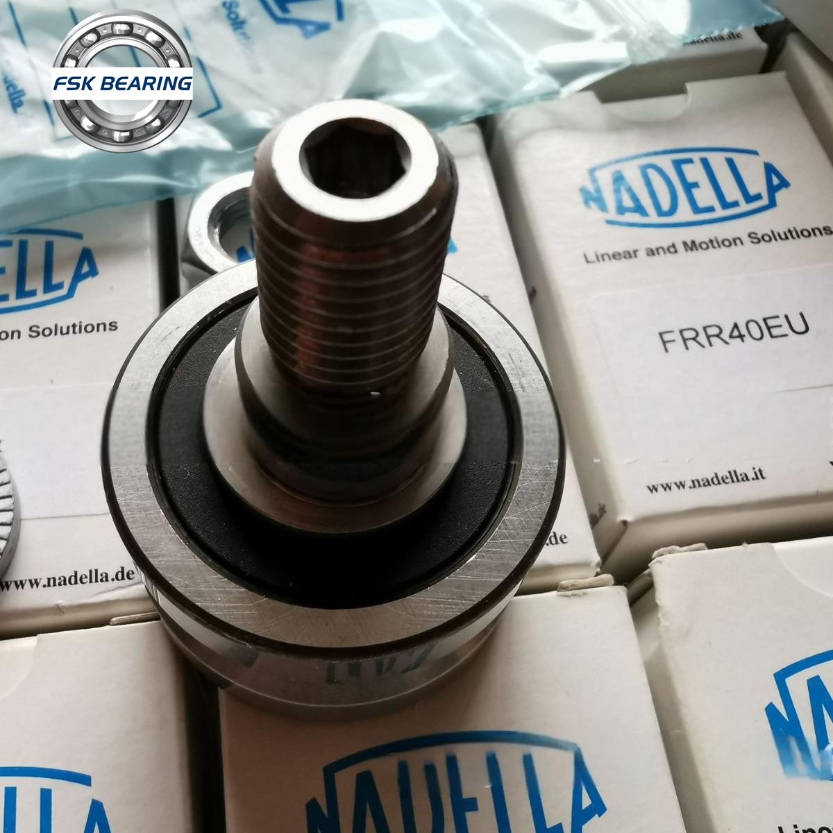 High Precision FRL40EU Roller Bearing With V-Groove Bolt Concentric FRL ...