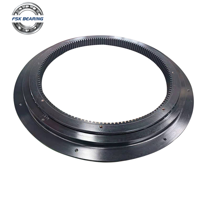 Single Row Lightweight Internal Gear Four Point Contact Slewing Bearing ...