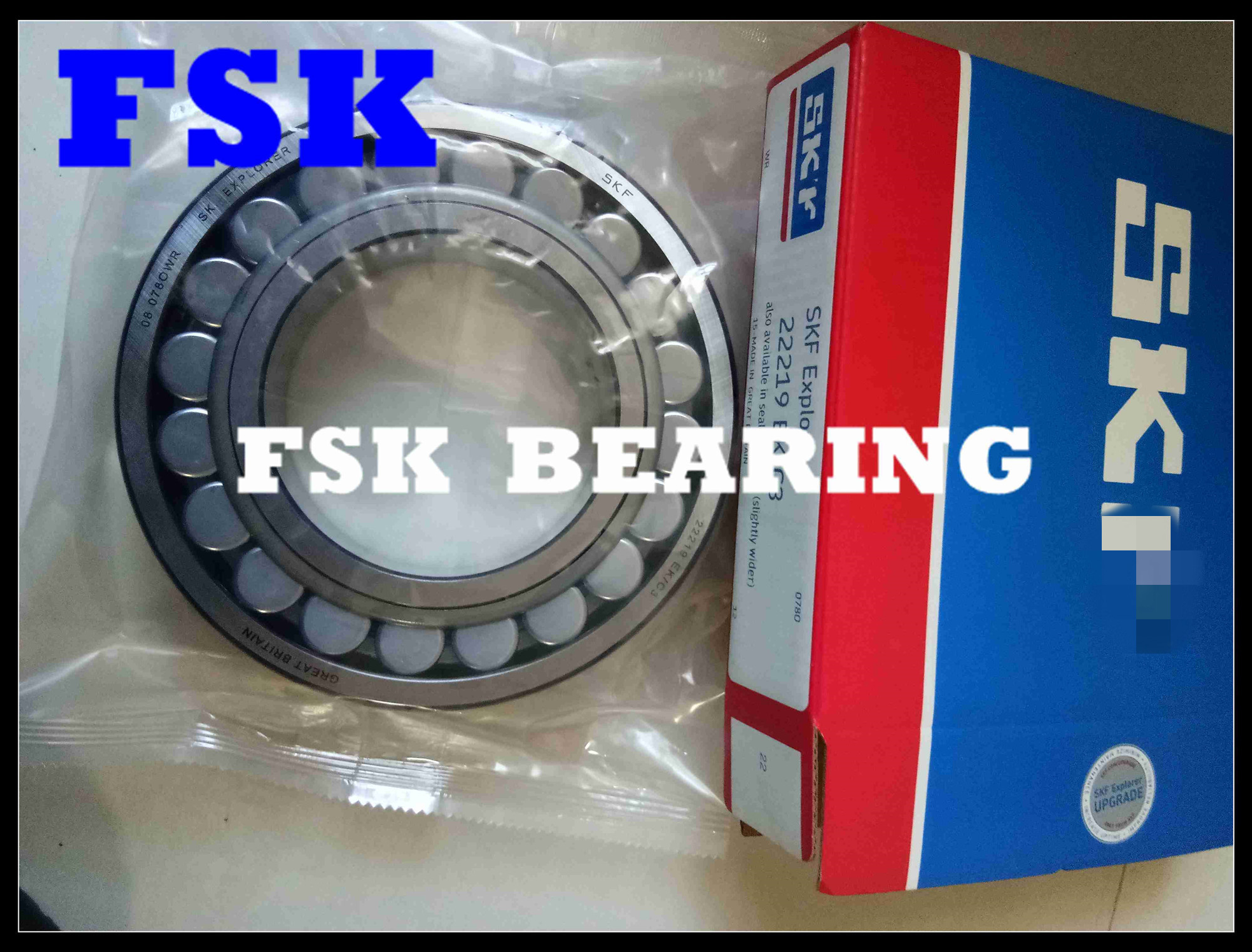 22218 EK / C3 , 22219 EK / C3 Spherical Roller Bearing Special Loom ...