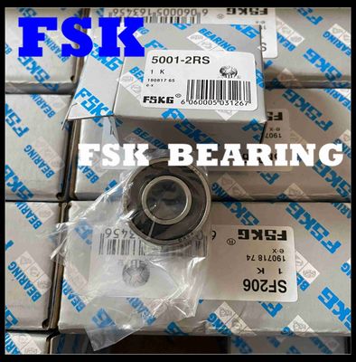 Thickening 5001 2RS Double Row Ball Bearings For Polishing Machine 12 X ...