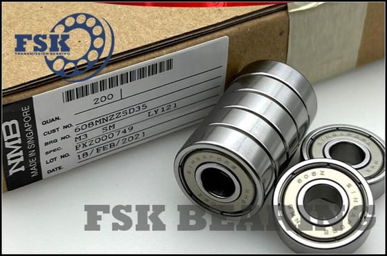 NMB Brand R-2280ZZ , 608ZZ Miniature Bearing Size 8*22*7MM For Motor ...