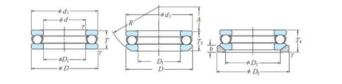Small Size 51208 , 8208 Single Row Thrust Ball Bearings Gcr15