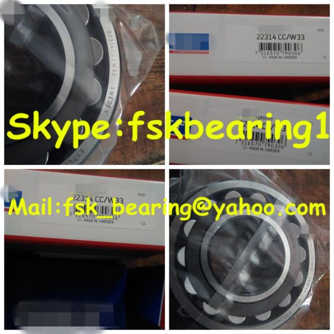 Double Row Spherical Roller Bearing 22314 , High Precision