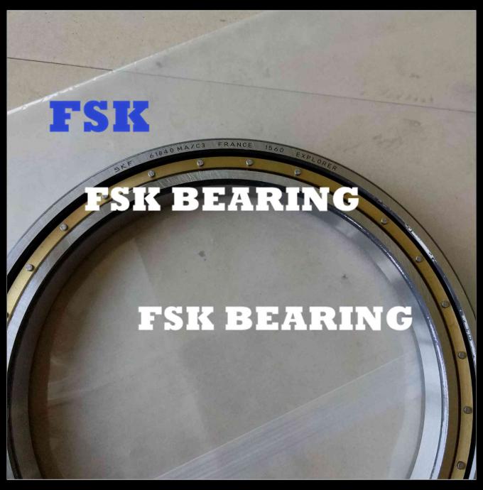 Thin Wall 61840 MA / C3 Deep Groove Bearing For Electrical Tools 200mm ...