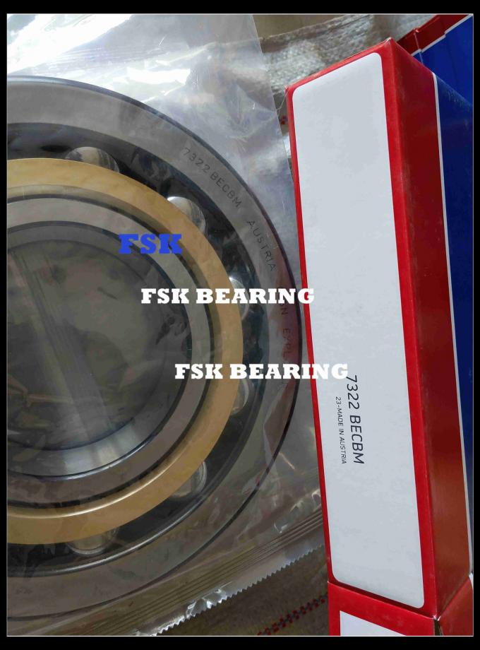 Brass Cage 7322 BECBM Angular Contact Ball Bearing For Air Compressor ...