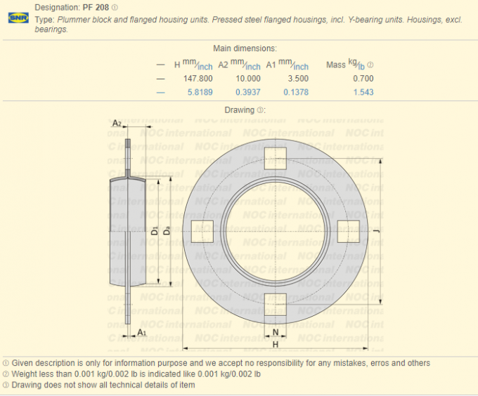PP205 PF208 PFL206 PFT207 Stamping Housing Pressed Steel For UC SB SA ...