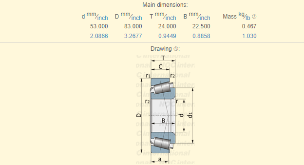 High Speed STA5383 Tapered Roller Bearing Differential Bearing 53mm X ...