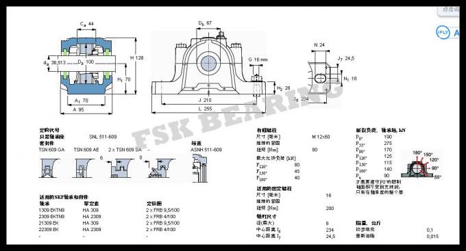 SNL511 - 609 Pillow Block Bearings Split Plummer Housing Enhanced Type ...