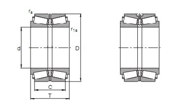 2097960 Tapered Roller Bearing Heavy Duty With One Outer Ring Two Inner ...